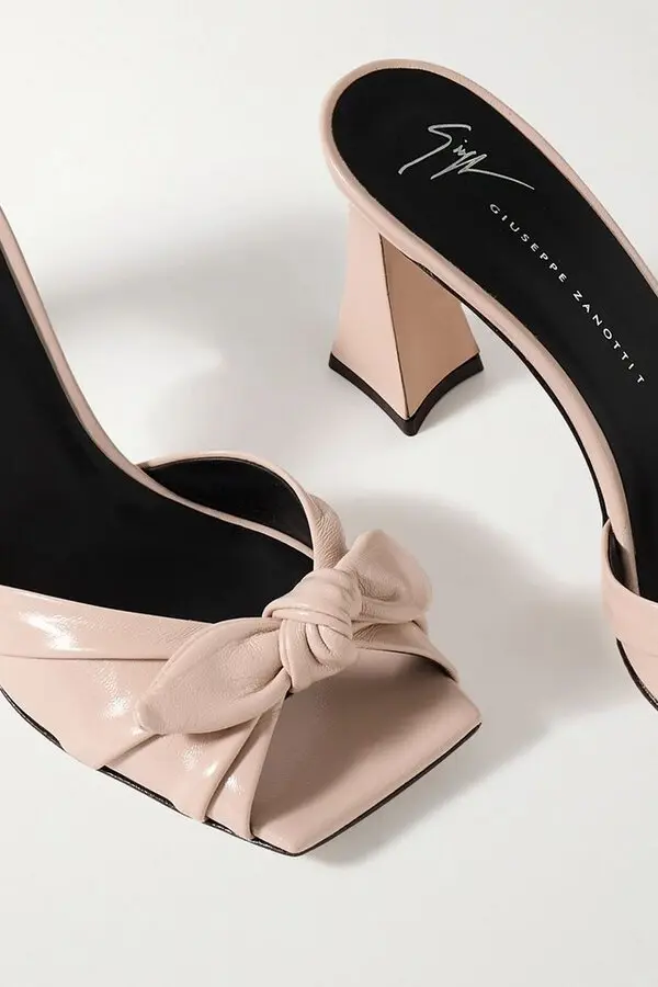 GIUSEPPE ZANOTTI Marinetti Patentleather Mules
