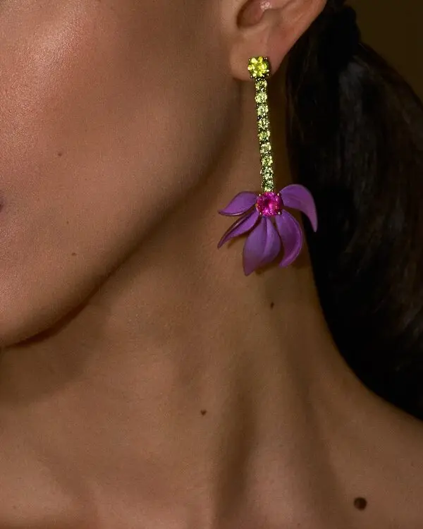 EMILY P. WHEELER Hung Flower Earring