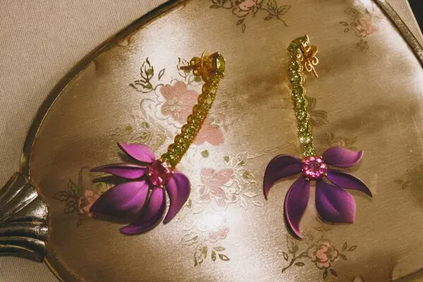 EMILY P. WHEELER Hung Flower Earring