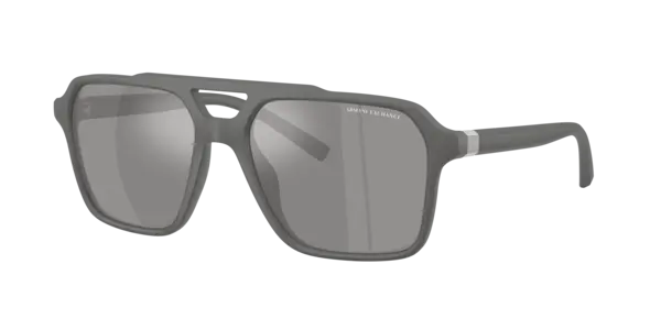 Armani Exchange Sunglass Ax4166su - Grey Mirror Silver Polarized
