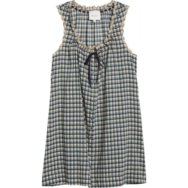 REFORMATION Holly Plaid Nightgown - Beacon Check