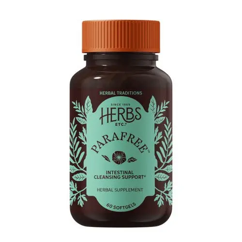 HERBS ETC. Parafree Digestive & Intestinal Support Softgels - No Color