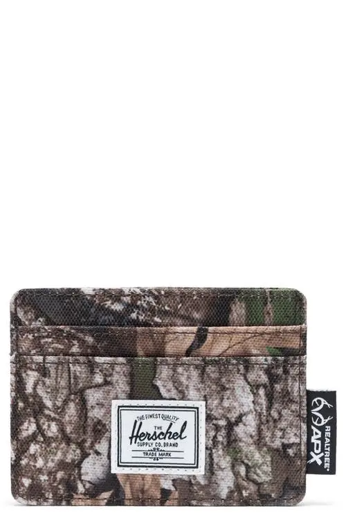 Herschel Supply Co. Charlie Realtree Camo Rfid Card Holder - Realtree Apx Camo