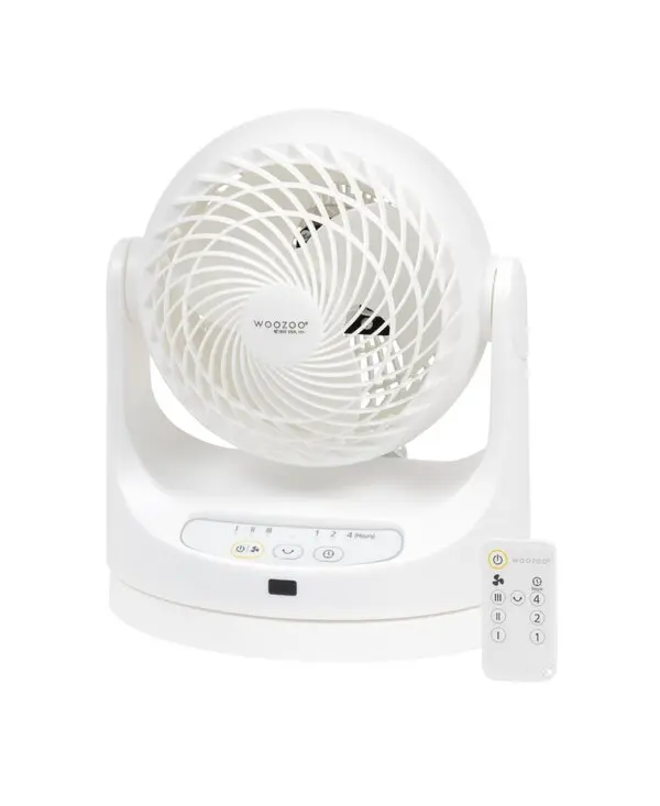IRIS Usa Woozoo Medium Oscillating Air Circulator Fan With Remote Control - No Color