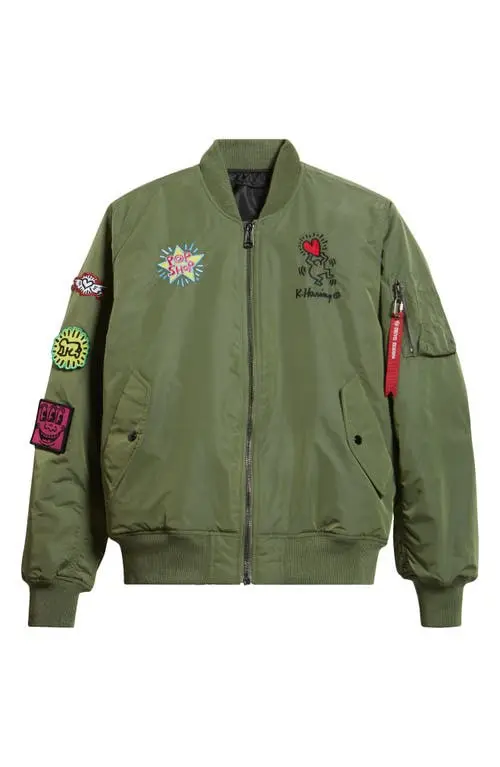 Alpha Industries X Keith Haring Ma-1 Reversible Jacket