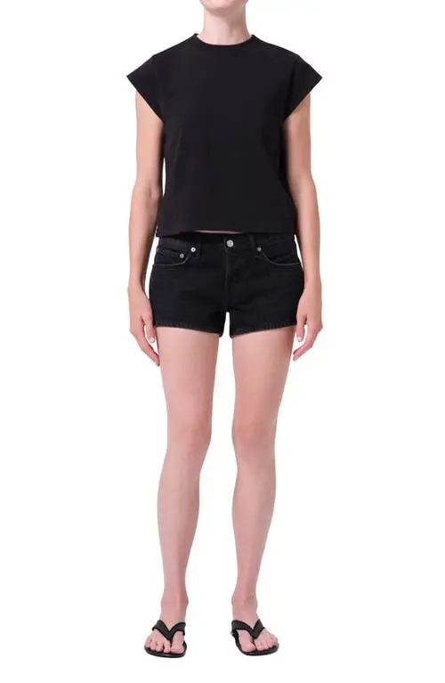 AGOLDE Low Rise Denim Shorts