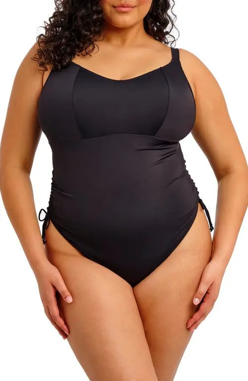 Elomi Plain Sailing Adjustable One-piece Swimsuit - Black