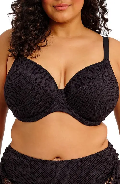 Elomi Bazaruto Underwire Plunge Bikini Top - Black