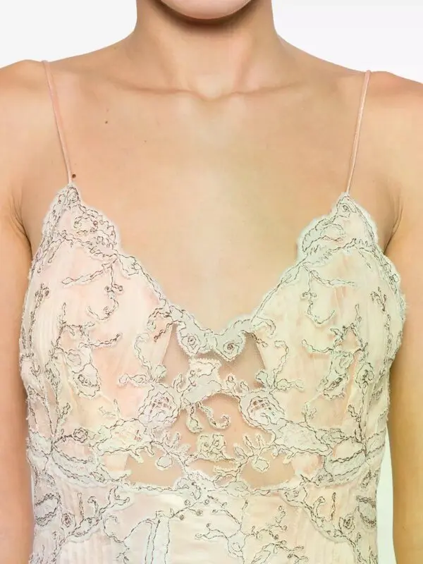 Ermanno Scervino Lingerie-style Midi Dress