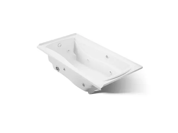 KOHLER Mariposa 72" X 36" Alcove Whirlpool Bath With Bask Heated Surface, Left Drain - One-color