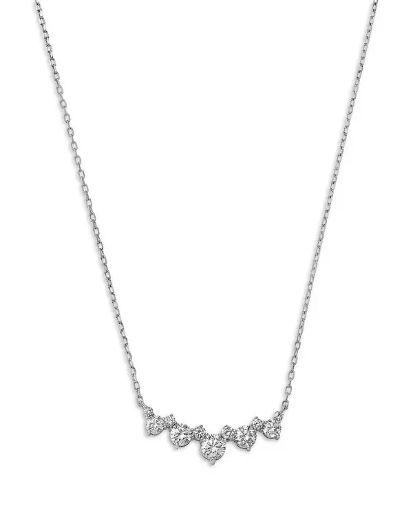 Bloomingdale'S Luxe Collection Certified Lab Grown Diamond Collar Necklace In 14k Gold, 1.0 Tcw - White