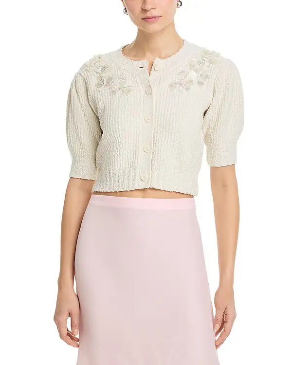 Cinq À Sept Millicent Trailing Cardigan - Ivory