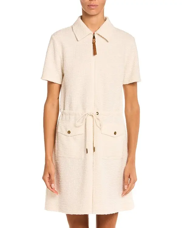 Moncler Textured Mini Dress - Natural