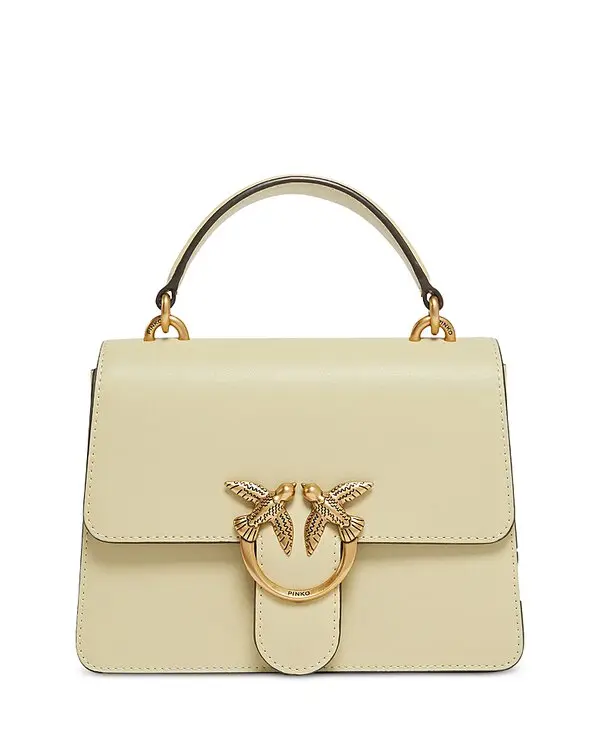 Pinko Love One Mini Leather Top Handle Bag