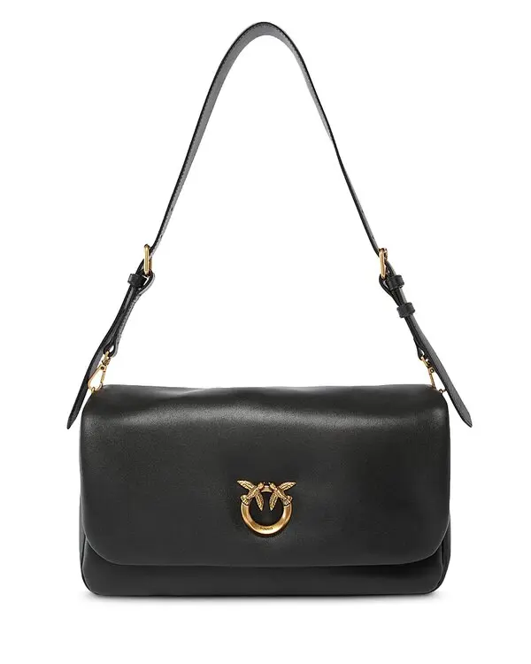 Pinko Click Soft Leather Shoulder Bag - Zq