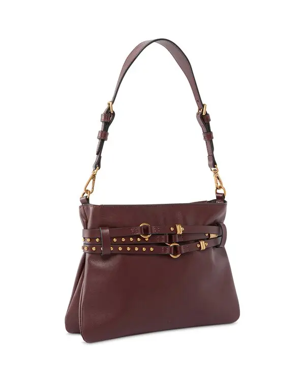 Pinko Mini Belted Leather Shoulder Bag