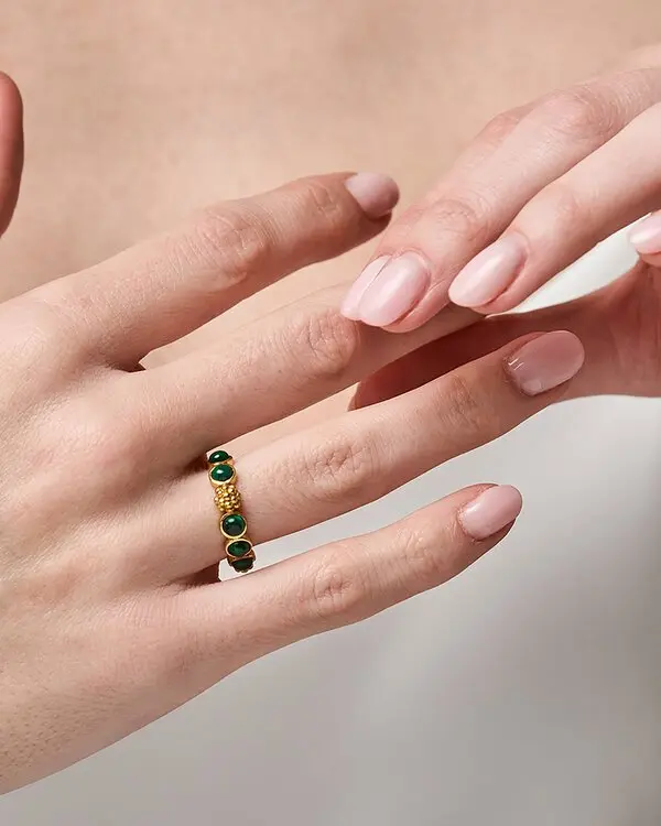 CAPUCINE DE WULF Berry Gem Ring - Malachite