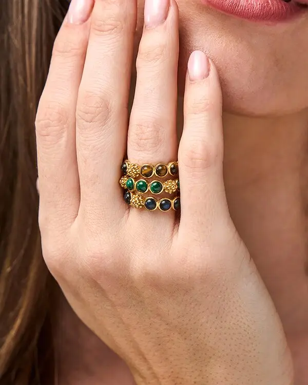 CAPUCINE DE WULF Berry Gem Ring - Malachite