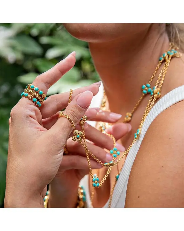 CAPUCINE DE WULF Berry Gem Ring - Turquoise