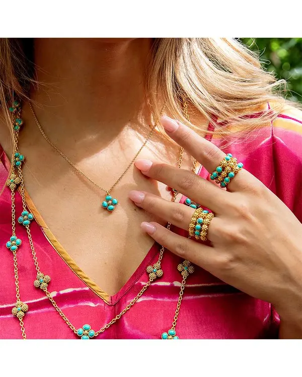 CAPUCINE DE WULF Berry Gem Ring - Turquoise