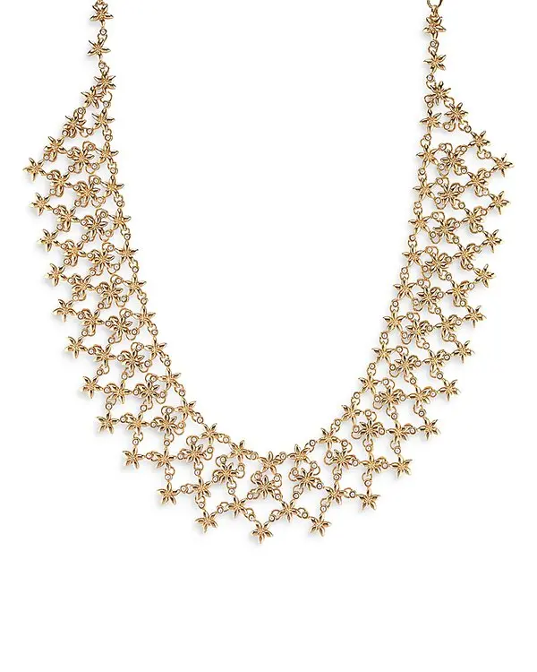 CAPUCINE DE WULF Jasmine Cascade Necklace, 16 - Pearl White