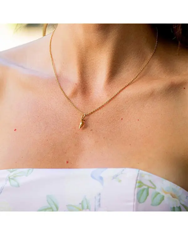 CAPUCINE DE WULF Meadow Lily Pendant Necklace