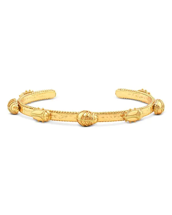 CAPUCINE DE WULF Scarab Petite Cuff Bracelet - Gold