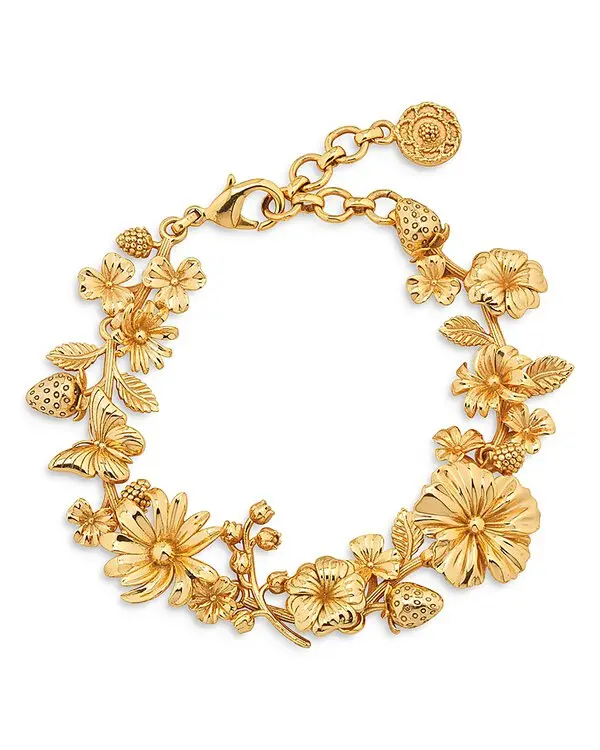 CAPUCINE DE WULF Meadow Bouquet Link Bracelet - Gold