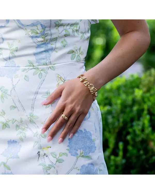 CAPUCINE DE WULF Meadow Bouquet Link Bracelet