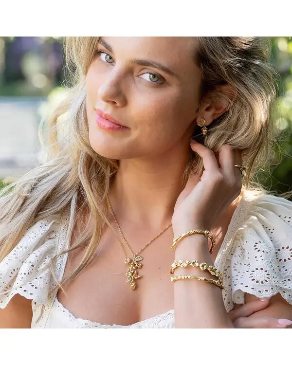 CAPUCINE DE WULF Meadow Flowers Petite Cuff Bracelet