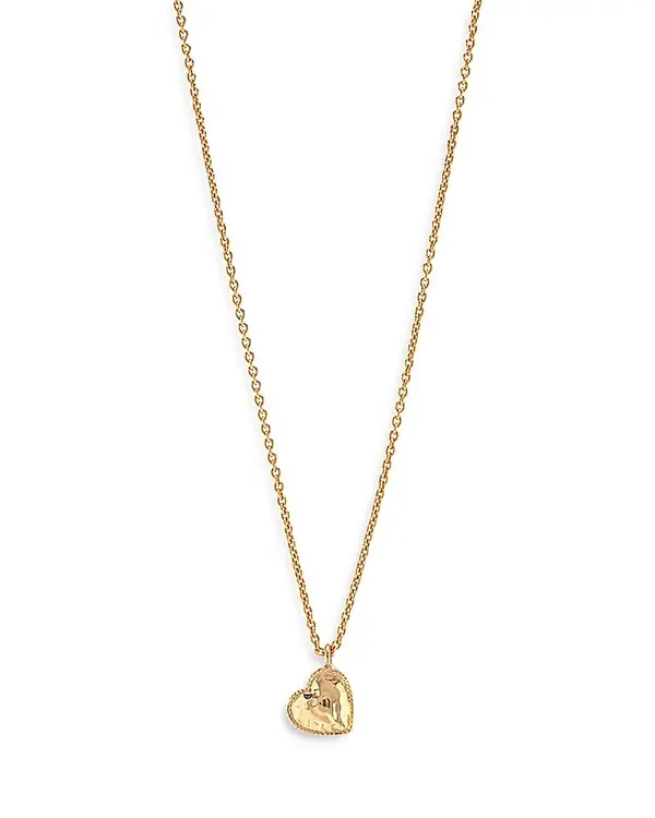 CAPUCINE DE WULF Love Heart Pendant Necklace, 16 - Gold