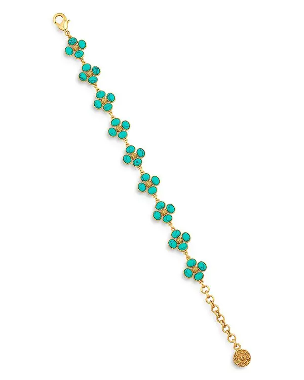 CAPUCINE DE WULF Berry Clover Link Bracelet