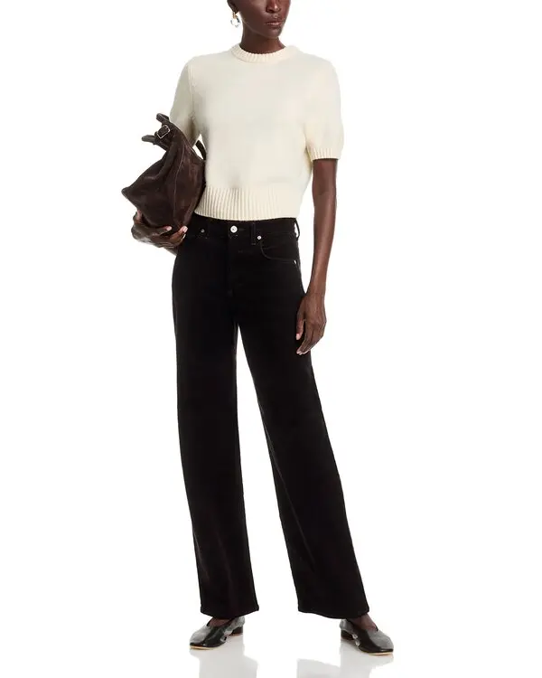 TOCCIN Elsie Short Sleeve Sweater - Ivory