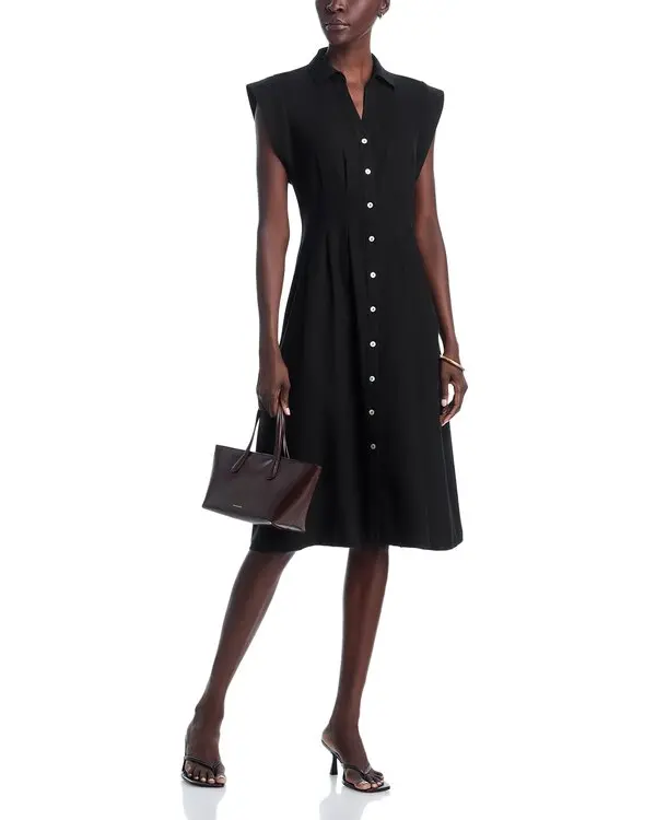 SINGLE THREAD Button Front Shirt Dress