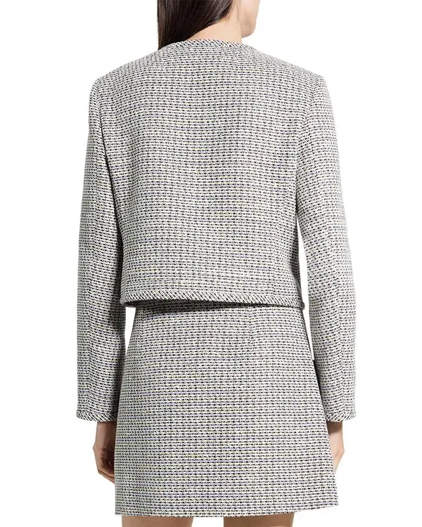 Theory Striped Tweed Jacket