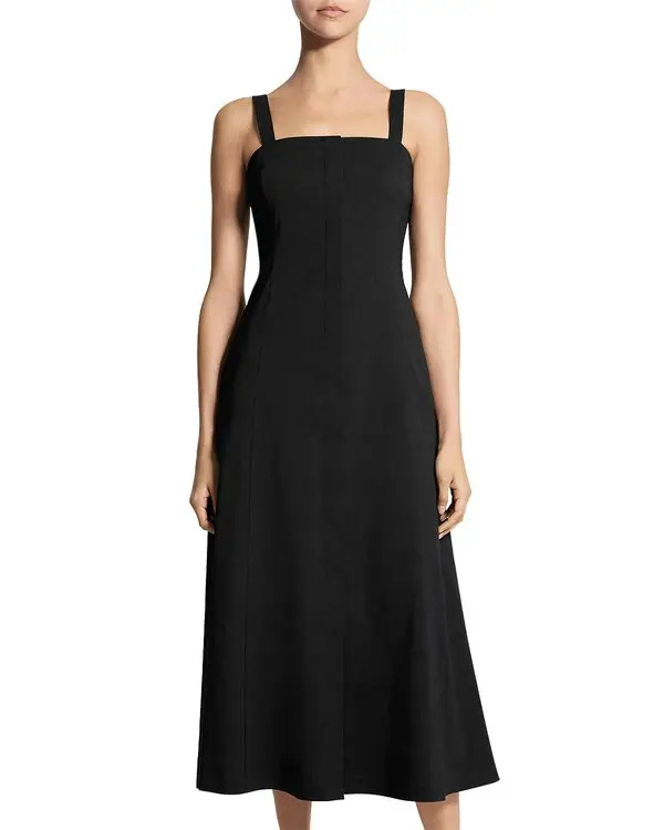 Theory Square Neck Midi Dress