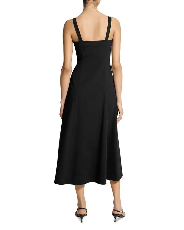 Theory Square Neck Midi Dress