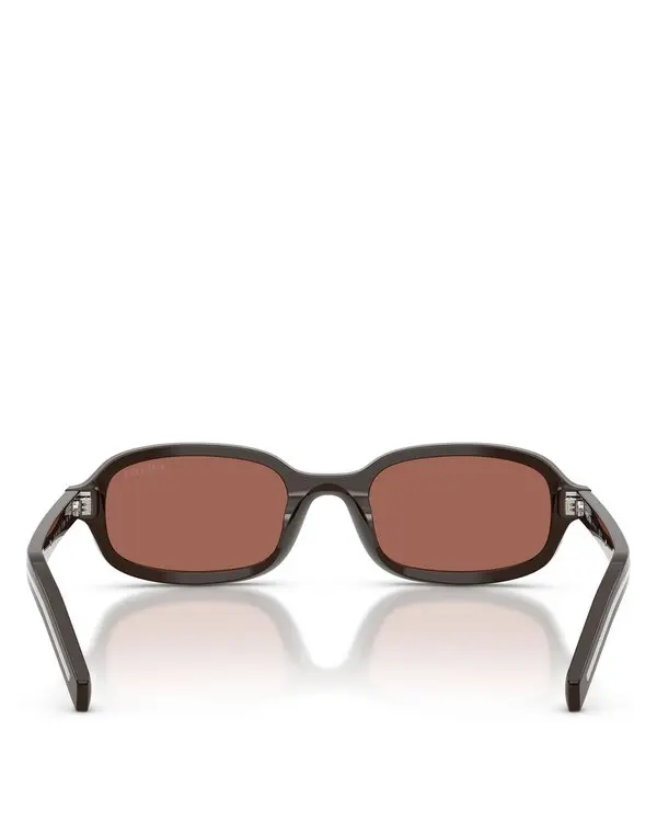 Prada Oval Sunglasses, 50mm - Brown