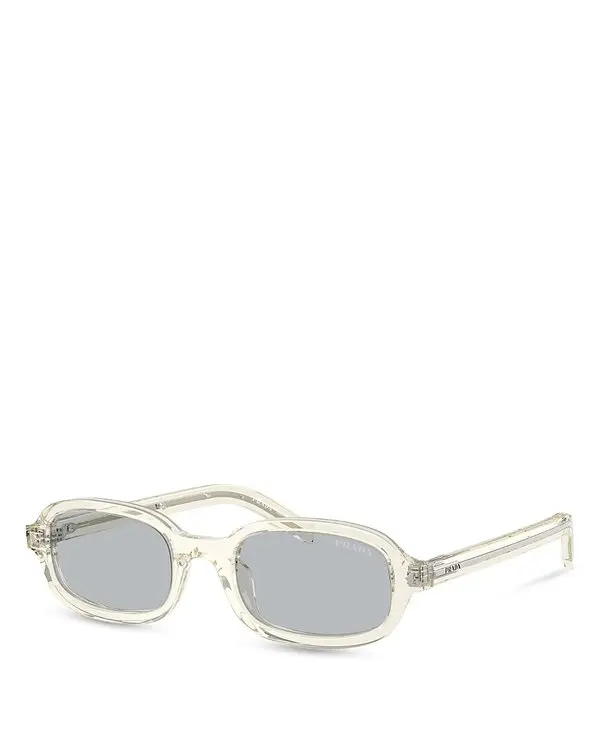 Prada Oval Sunglasses, 50mm - Light Grey
