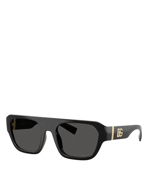 Dolce & Gabbana Square Sunglasses, 54mm - Black