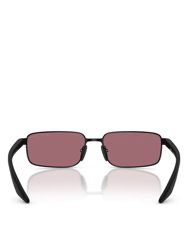 Prada Sport Linea Rossa Rectangular Sunglasses - Matte Black