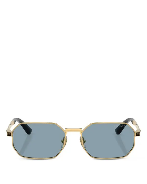 Versace Rectangular Sunglasses, 54mm