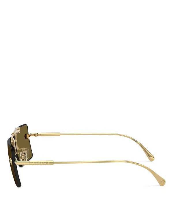 Versace Rectangular Sunglasses, 60mm