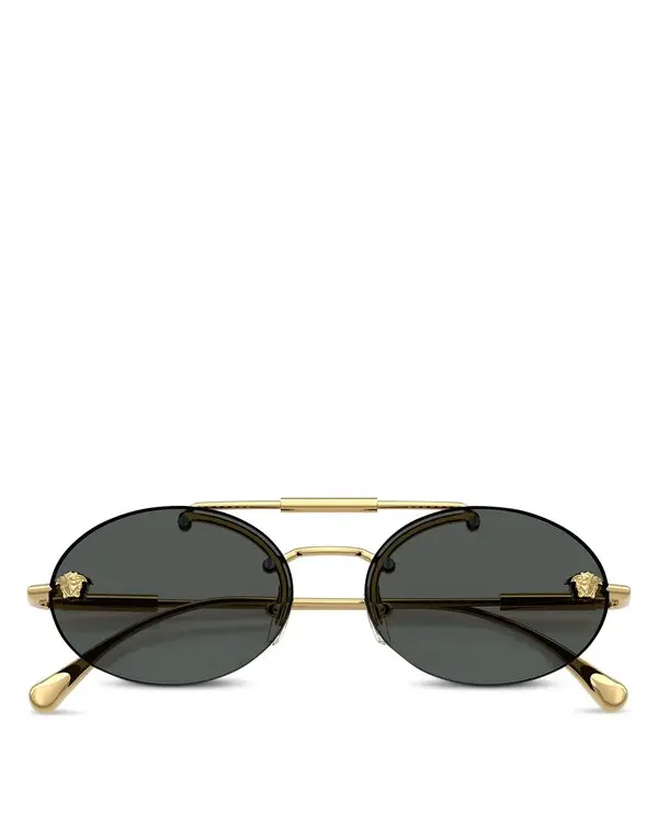 Versace Oval Sunglasses, 56mm