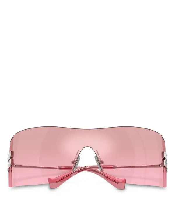 Miu Miu Rectangular Sunglasses 44mm - Silver