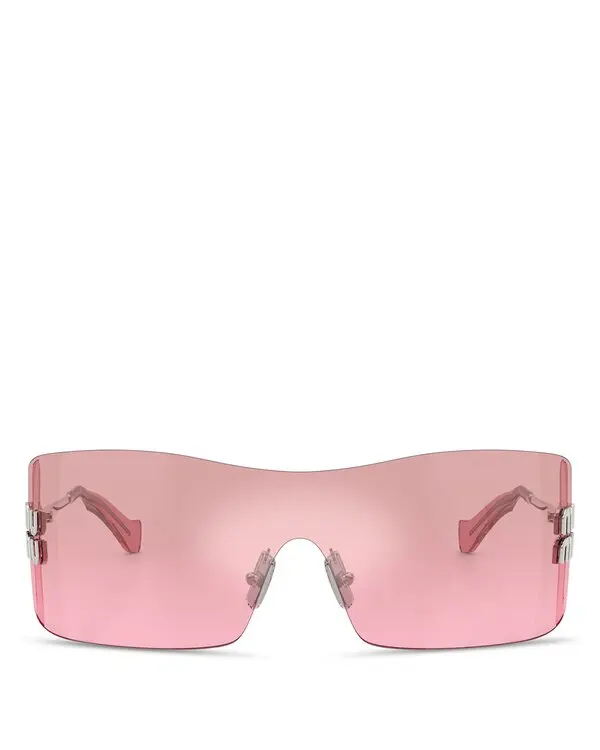 Miu Miu Rectangular Sunglasses 44mm - Silver