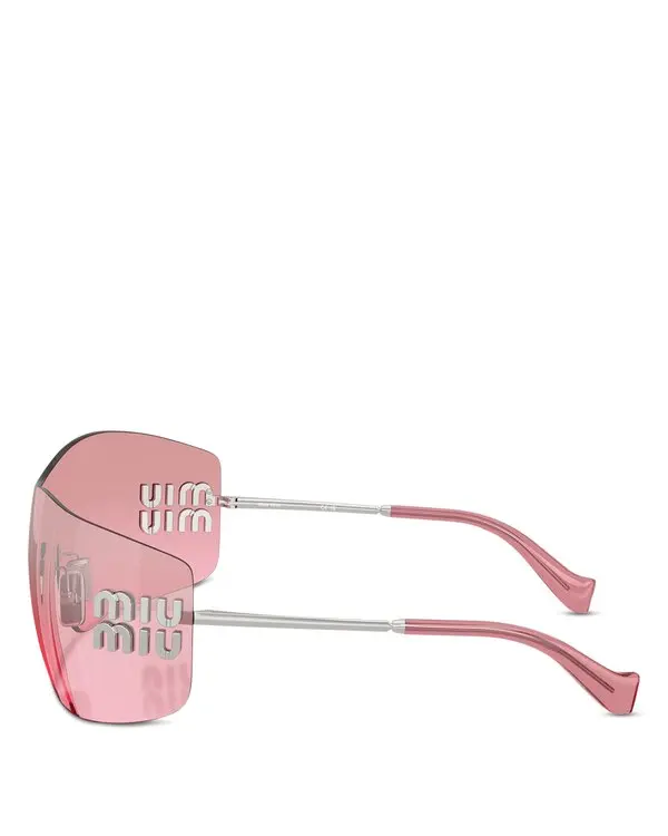 Miu Miu Rectangular Sunglasses 44mm - Silver