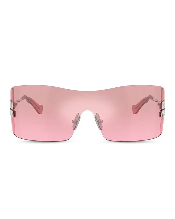 Miu Miu Rectangular Sunglasses 44mm - Silver