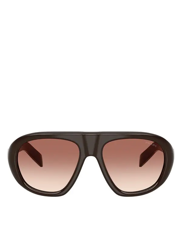 Prada Pr Aviator Sunglasses, 56mm