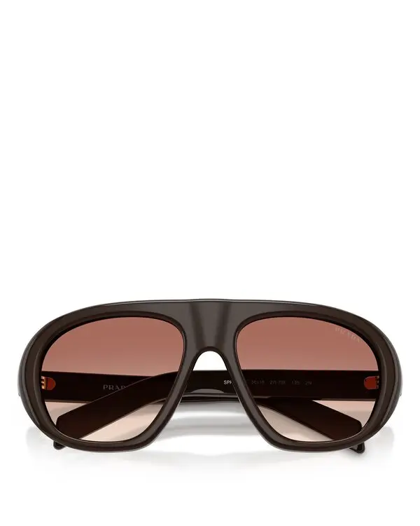 Prada Pr Aviator Sunglasses, 56mm